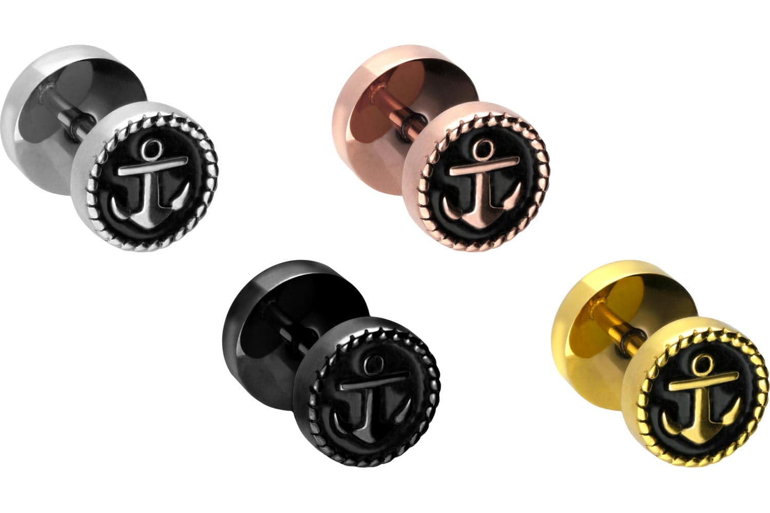 Surgical steel fake plug ANCHOR | PIERCINGLINE